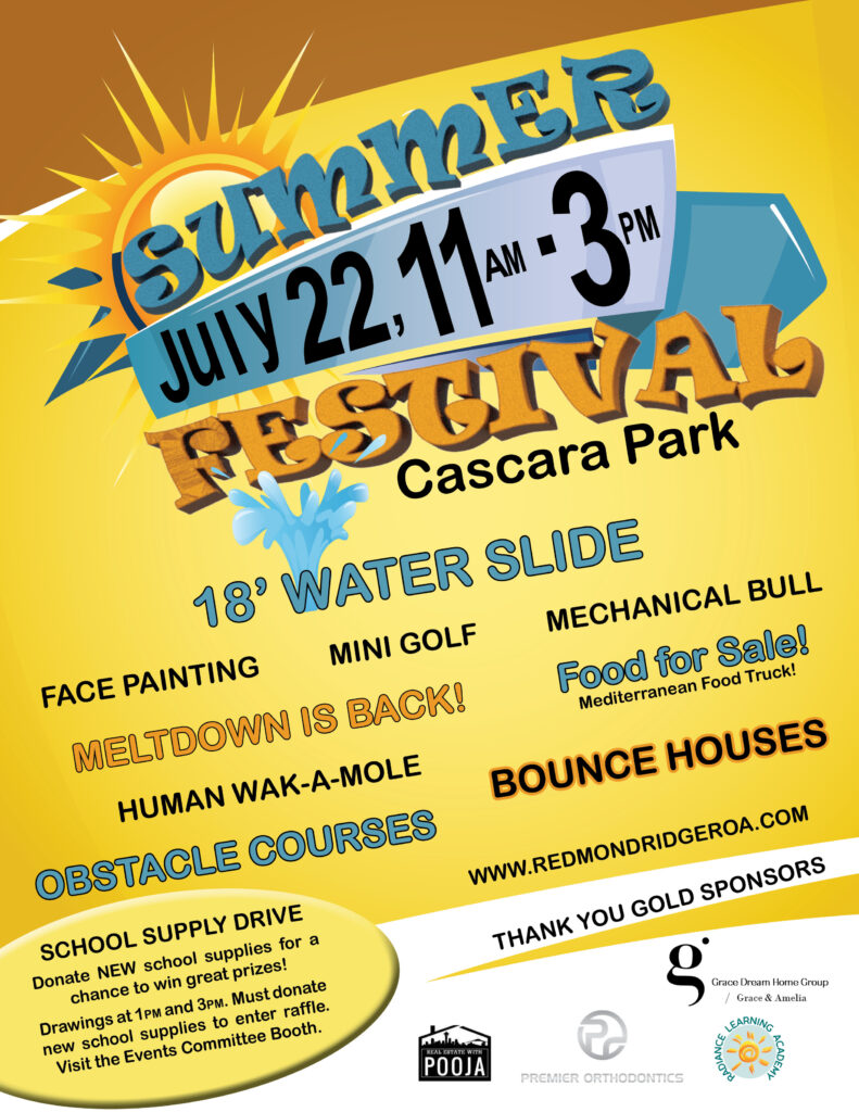 Events | Redmond Ridge Residential Owners Association